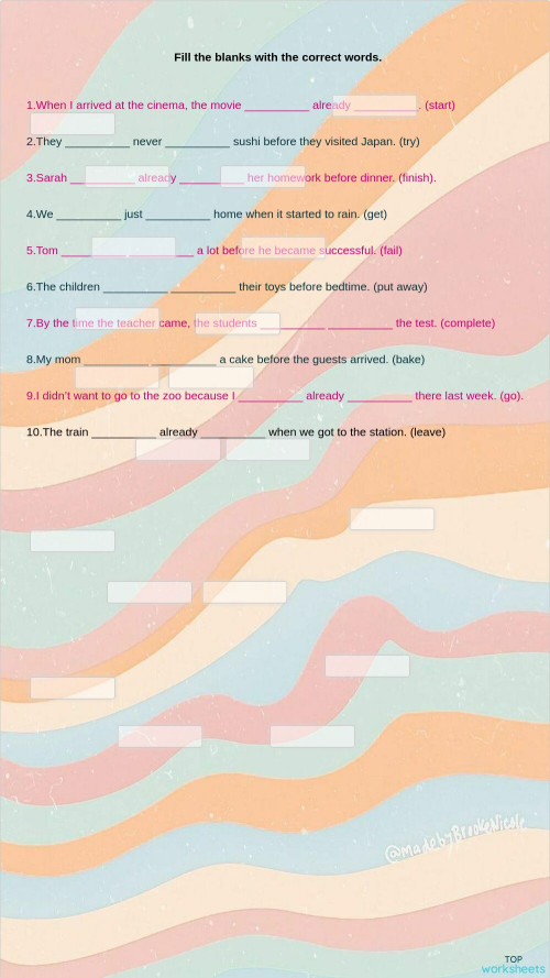 Grammar: interactive worksheets and online exercises | TopWorksheets