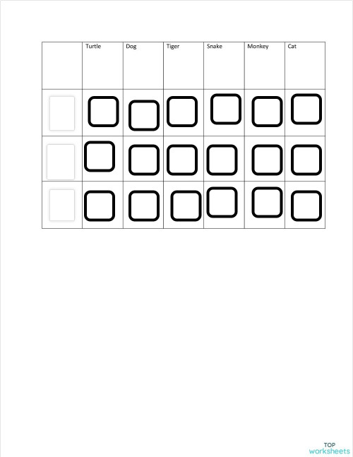 Animals Tick the box. Interactive worksheet | TopWorksheets