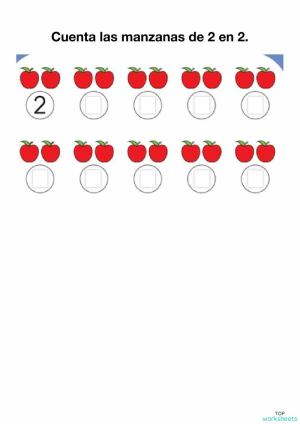 Ejercicio de conteo: Los números de dos en dos. Ficha interactiva ...