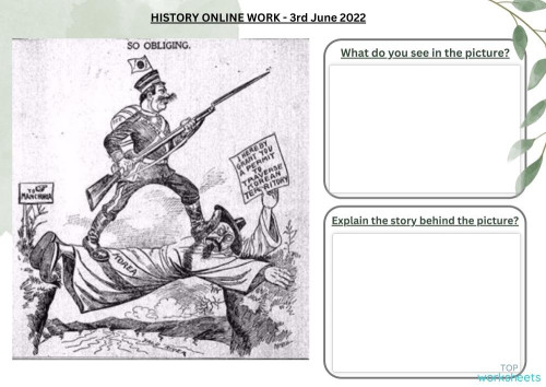 Political Picture History Online 3 June 2023. Interactive worksheet ...