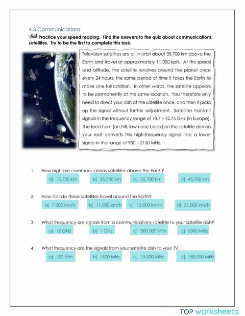 Revision of Technical English 2 Unit 4.3 Communications. Interactive ...
