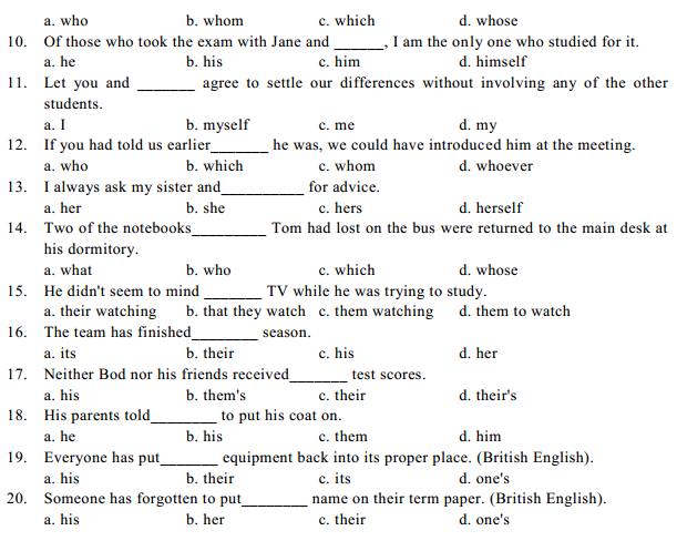PROBLEMS WITH PRONOUNS 01. Interactive worksheet | TopWorksheets