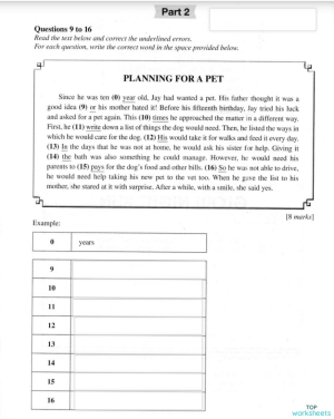 F3 PT3 ERROR IDENTIFICATION. Interactive worksheet | TopWorksheets