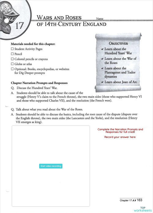 Chapter 17: Pg 163-164 Wars and Roses of 14th Century England ...