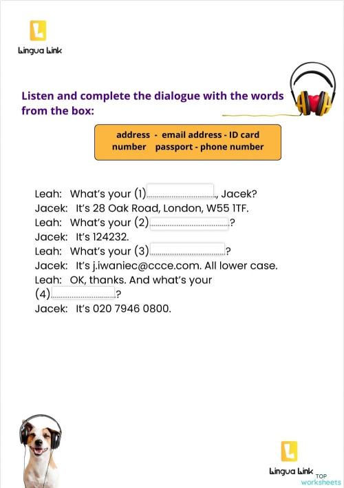 Lesson 3 Course A1/A2 Listening. Interactive worksheet | TopWorksheets