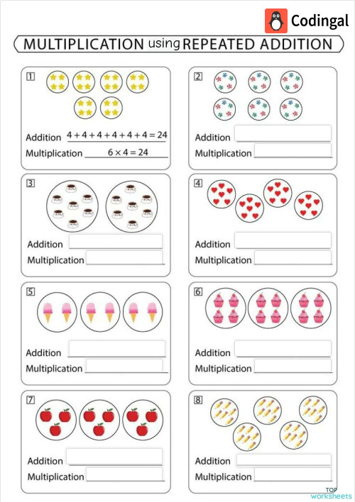 M_G02M10L43_WA01_Introduction to Arrays. Interactive worksheet | TopWorksheets