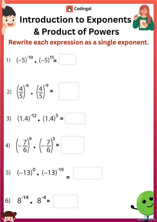 Powers: interactive worksheets and online exercises | TopWorksheets