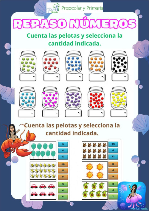 Números: fichas interactivas y ejercicios online | TopWorksheets