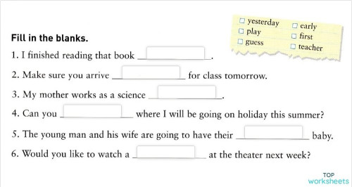 The School Play. Interactive worksheet | TopWorksheets