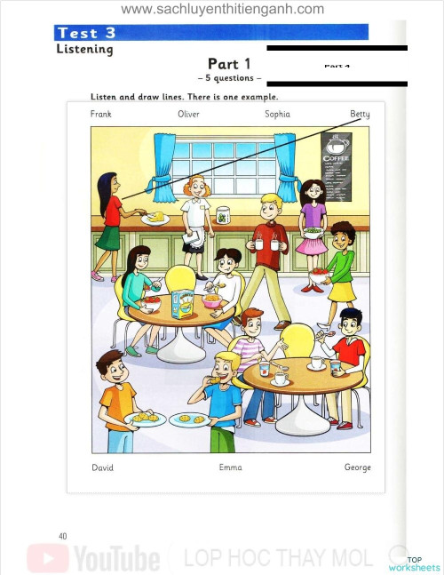 Flyers Authentic 2 test 3. Interactive worksheet | TopWorksheets