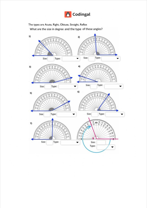 M_G04T03_WC01_Angles. Interactive worksheet | TopWorksheets