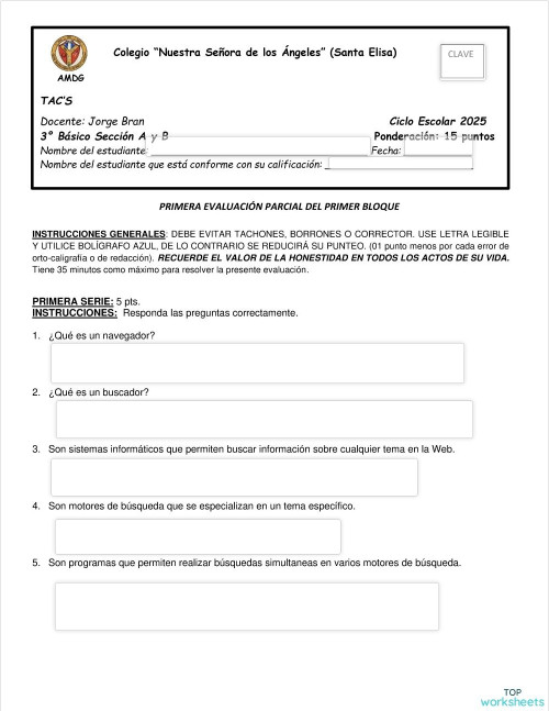 Tecnologías de la Información y la Comunicación: fichas interactivas y ...
