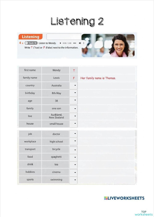 FLYERS LISTENING. Interactive worksheet | TopWorksheets