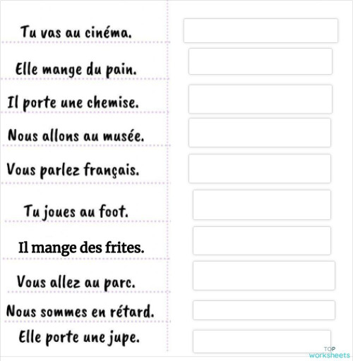 Inversions. Interactive worksheet | TopWorksheets