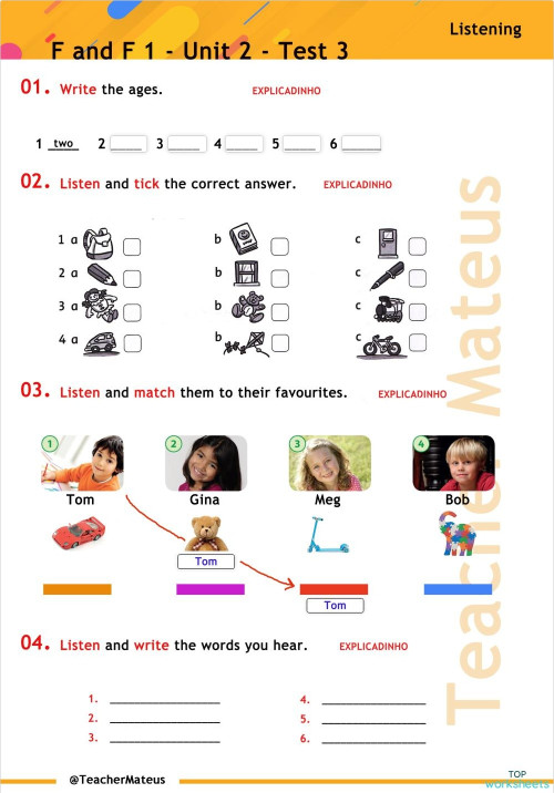 Simple Present Perfect Listening. Interactive worksheet | TopWorksheets
