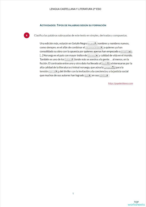 Los prefijos. Ficha interactiva | TopWorksheets