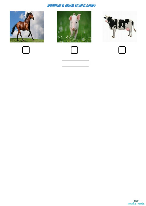 identificar animal. Ficha interactiva | TopWorksheets