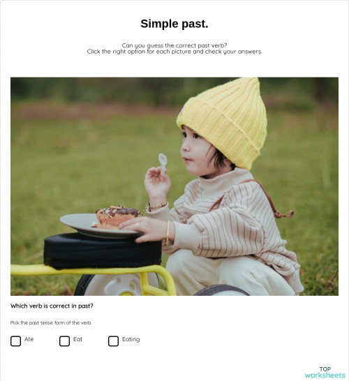 Simple past.. Interactive worksheet | TopWorksheets