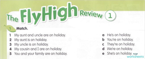 The Fly High review 1. Interactive worksheet | TopWorksheets