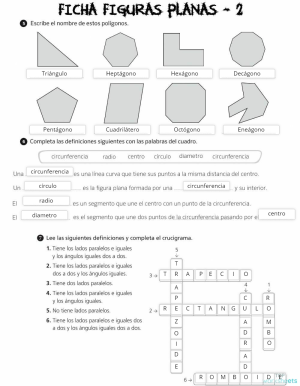Figuras planas . Ficha interactiva | TopWorksheets