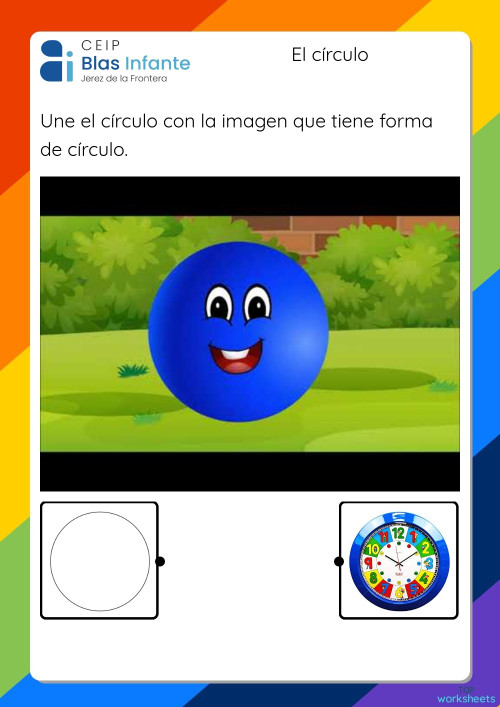 El círculo. Ficha interactiva | TopWorksheets