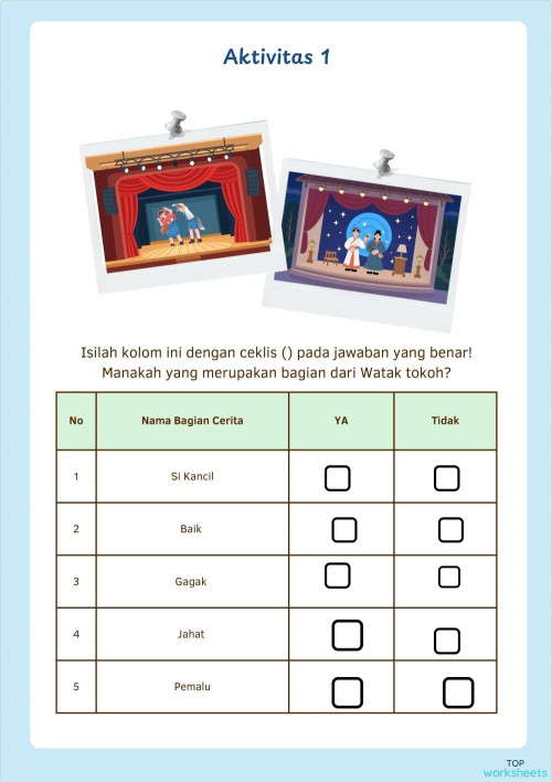 Membaca: lembar kerja interaktif dan latihan online | TopWorksheets