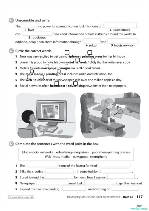 Discover4 Unit 13. Interactive worksheet | TopWorksheets