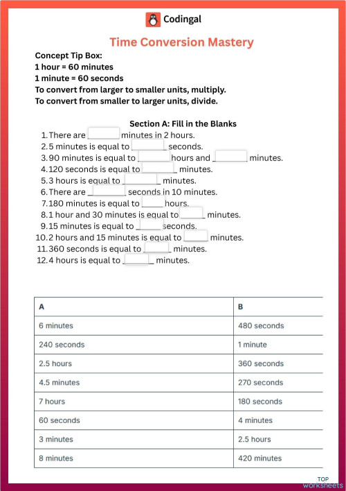 M_G05M15L42_WC01_Converting_Time_Units_1. Interactive worksheet | TopWorksheets