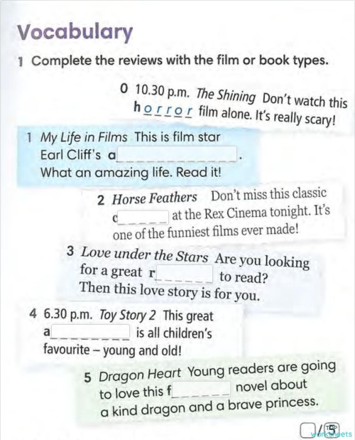 N@Y - Writing 1. Interactive worksheet | TopWorksheets