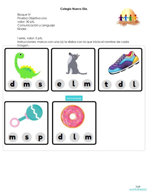 Sílabas: fichas interactivas y ejercicios online | TopWorksheets