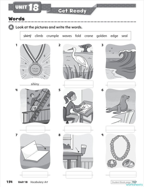 OD2 18 WB 154 155 Words. Interactive worksheet | TopWorksheets