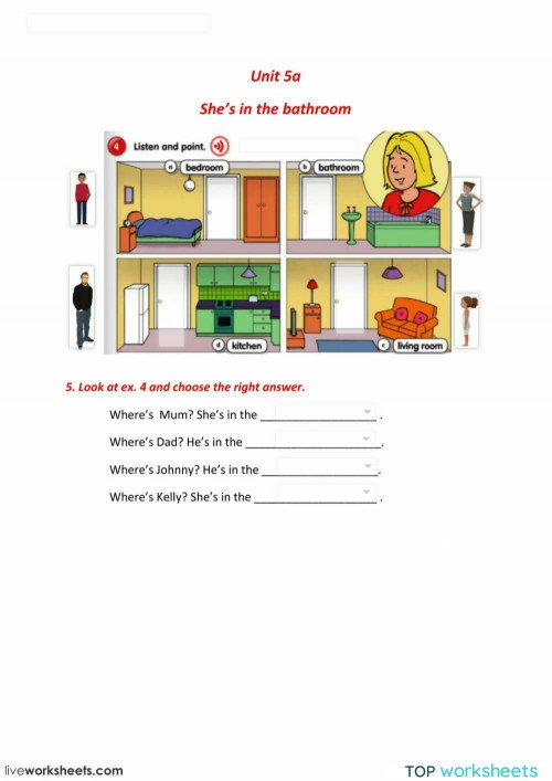 The House interactive for Grade 3. Interactive worksheet | TopWorksheets