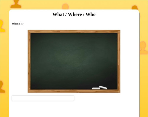 What / Where / Who. Interactive worksheet | TopWorksheets