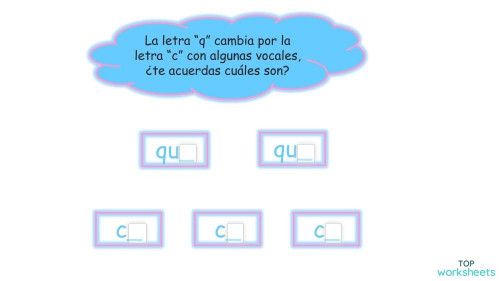La letra Q. Ficha interactiva | TopWorksheets
