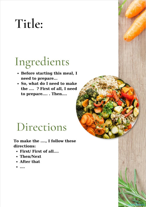 MAKE THE RECIPES. Interactive worksheet | TopWorksheets