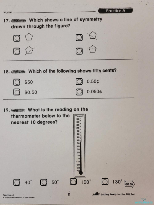Part 2-Second Grade Math Test- (PostTest) (Copied). Interactive ...