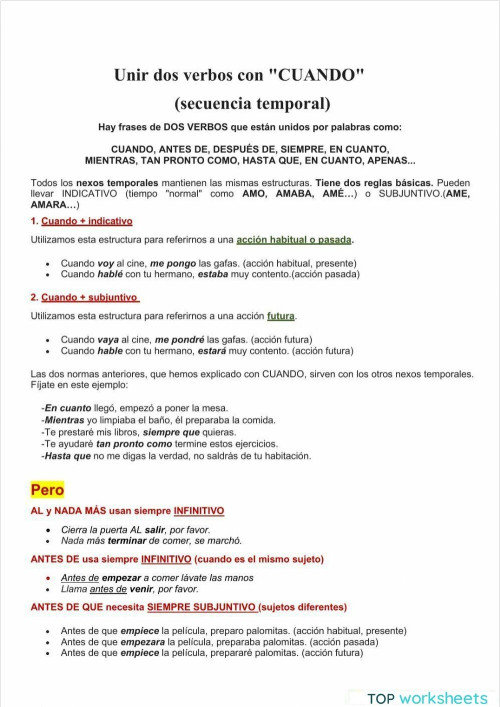 Adultos: fichas interactivas y ejercicios online | TopWorksheets