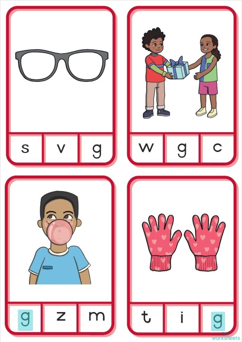 phonics GHI-JKL. Interactive worksheet | TopWorksheets