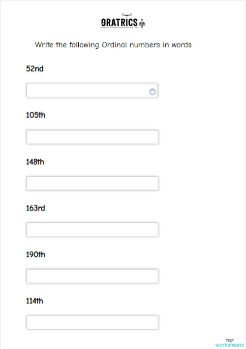 Comparing and Ordering Numbers CCC. Interactive worksheet | TopWorksheets