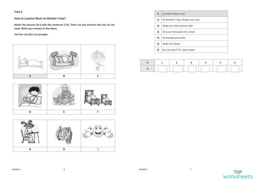 How to surprise Mum on Mother's day? _ Reading. Interactive worksheet ...