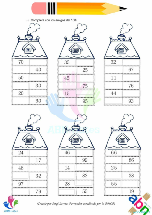 Ejercicio suma: Suma hasta 100. Ficha interactiva | TopWorksheets