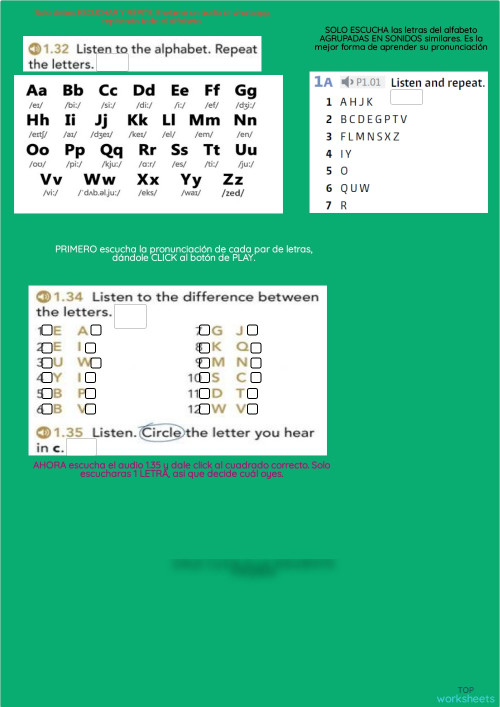 The Alphabet. Interactive worksheet | TopWorksheets
