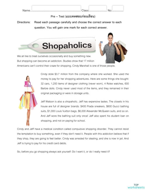 Shopahiocs. Interactive worksheet | TopWorksheets