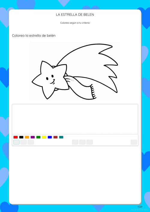 LA ESTRELLA DE BELEN. Ficha interactiva | TopWorksheets