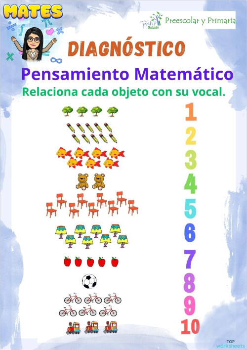 Actividad de diagnostico Pensamiento matematico - Educational Images ...