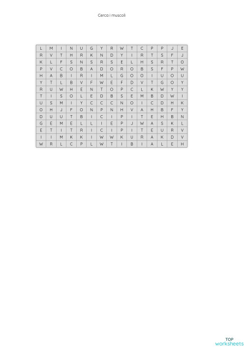 Interactive worksheets and online exercises in italian | TopWorksheets