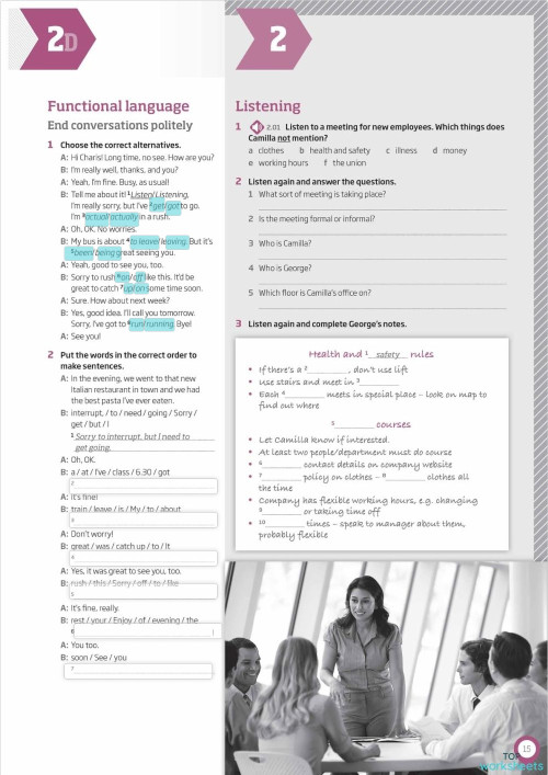 Roadmap b1+ 2d. Interactive worksheet | TopWorksheets