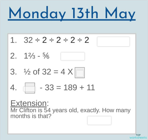 Math: interactive worksheets and online exercises | TopWorksheets