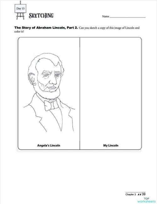 Sketching Pg 39-40. Interactive worksheet | TopWorksheets