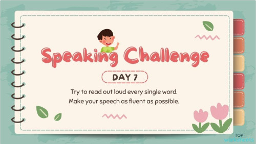 Speaking Challenge - Day 7 - An unprecedented year. Interactive ...